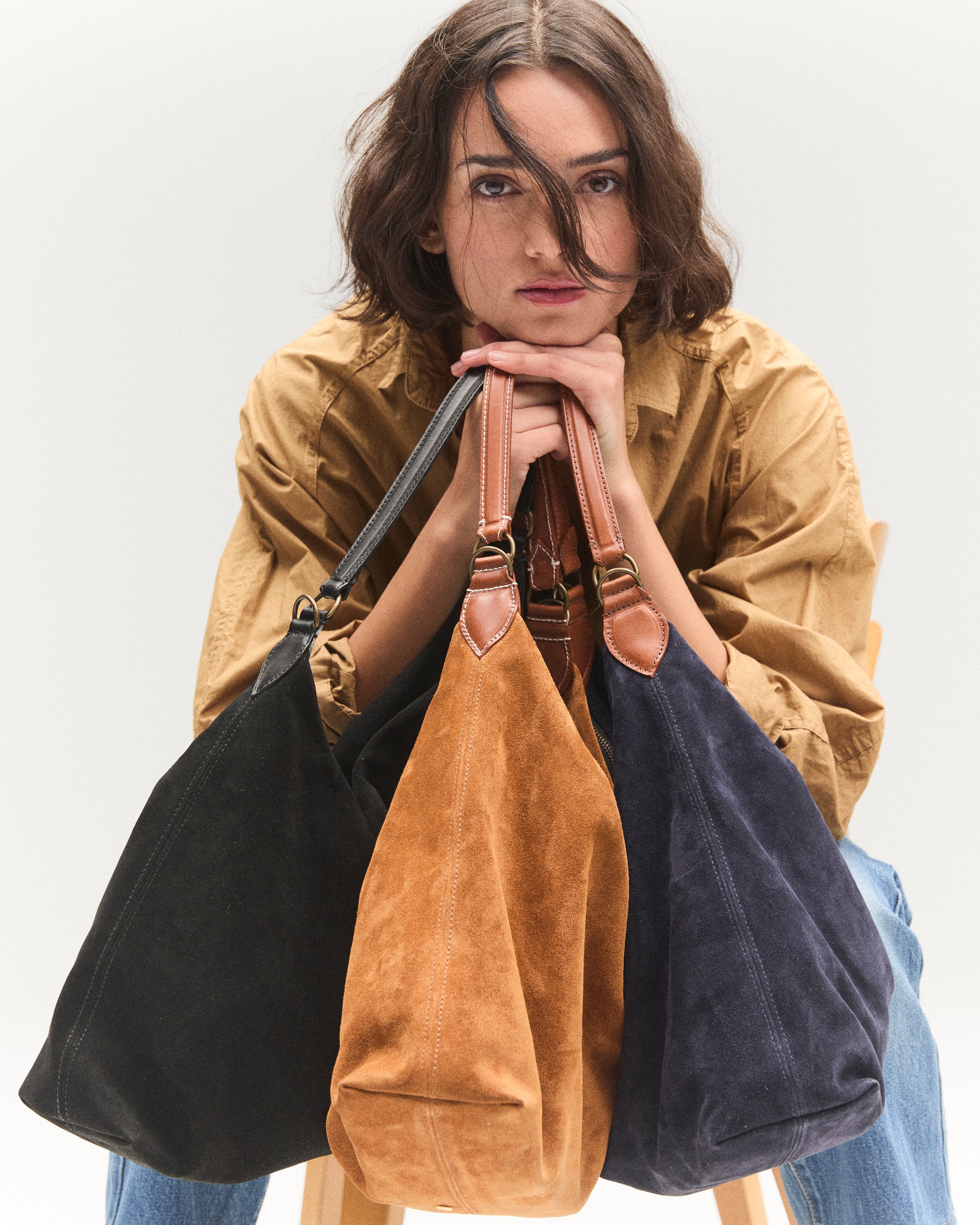 Maurice Hobo - Suede Caramel – Parker Thatch