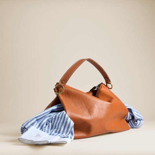 Daily Bag - Leather British Tan – Parker Thatch